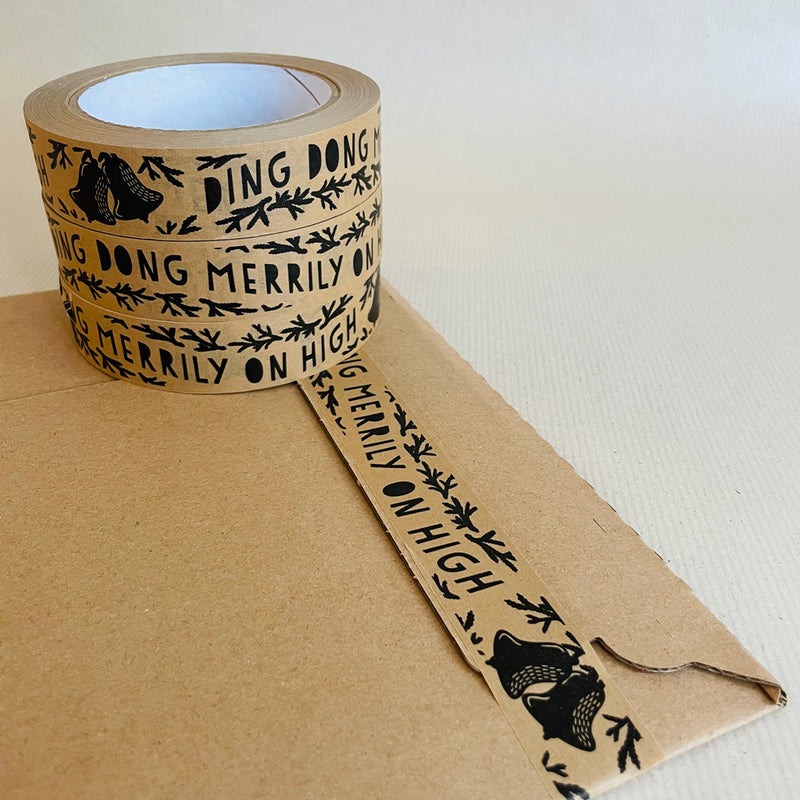 Kraft Paper Tape - Christmas - Ding dong merrily on high – A Blackbird Sang