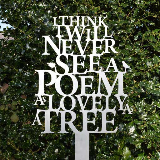 Poem - Lovely as a tree – A Blackbird Sang